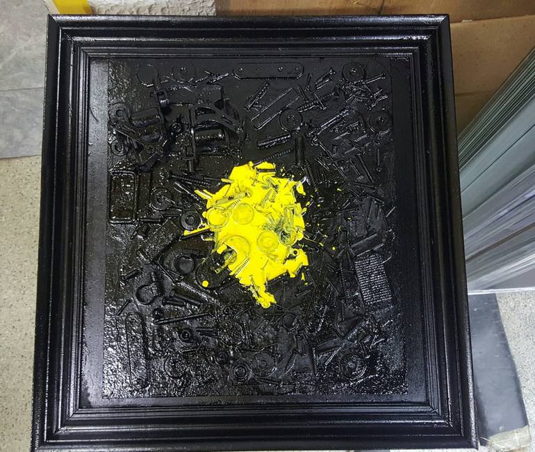 Go yellow! Installation by Janko Milivojevic | Saatchi Art