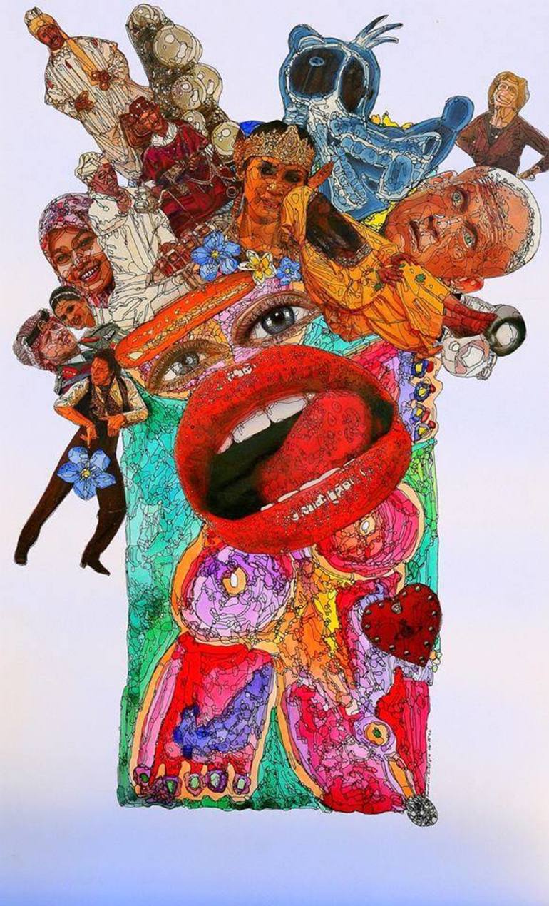 Buraca Aunts Collage by Paulo Amsel | Saatchi Art