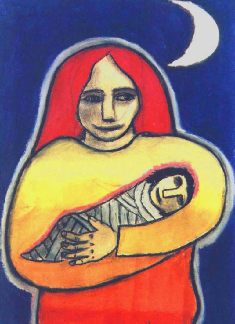 Angela Devi Drawing by Dee Sunshine | Saatchi Art