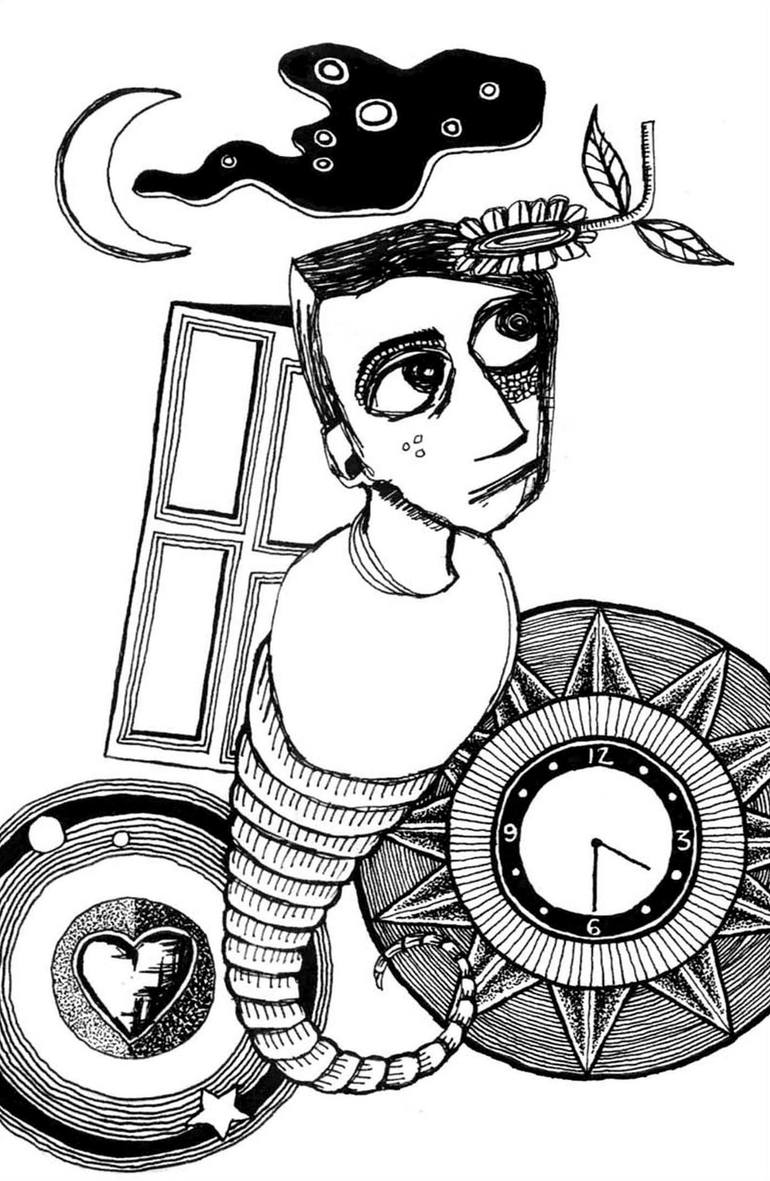 Catharsis Piece #1 Drawing by Dee Sunshine | Saatchi Art