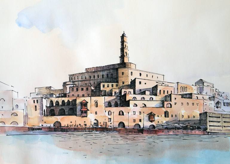 Old port Painting by Igal Kogan | Saatchi Art