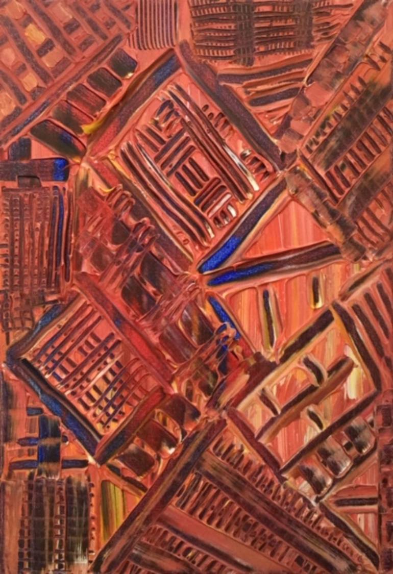 Broken Lines Painting by Theresa Kingsley-Dobson | Saatchi Art