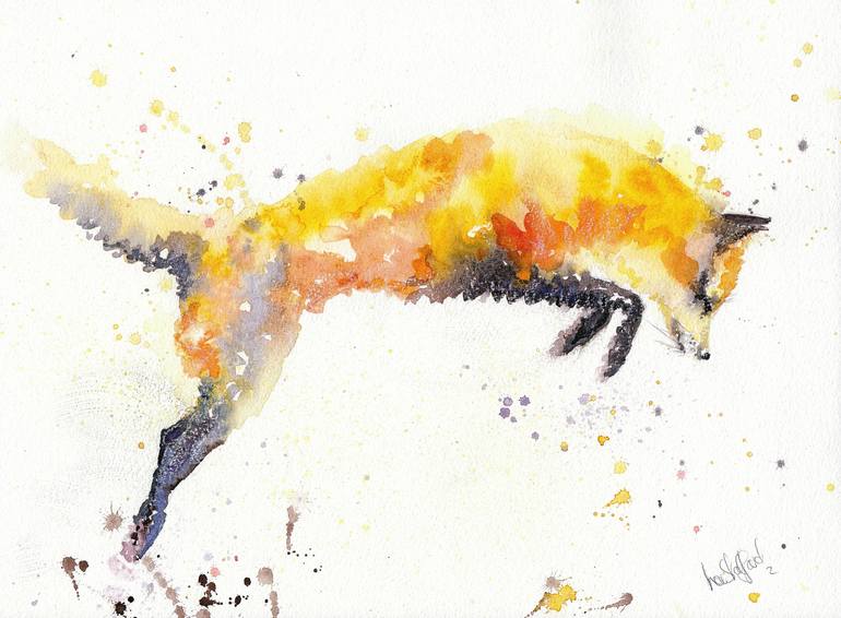 Leap of Faith Painting by Lou Stafford | Saatchi Art