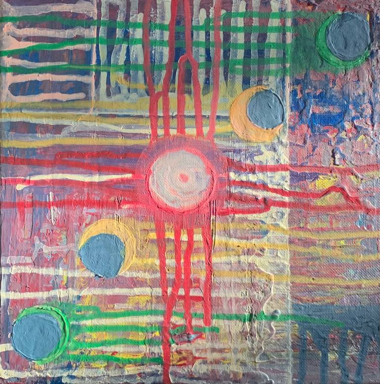 Moons Painting by Servanne Edlund | Saatchi Art