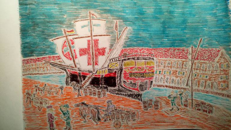 Santa Maria Drawing by Fredrik Forsmark | Saatchi Art