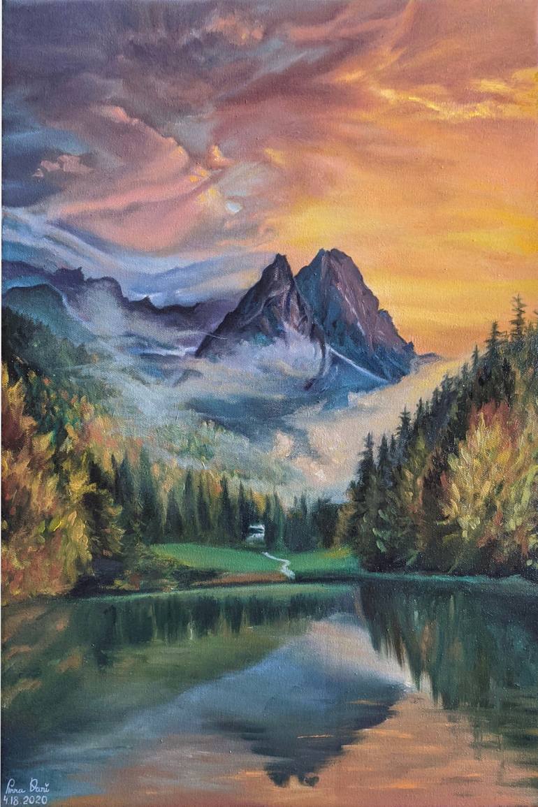 Painting paradise - Magical nature Painting by Anna Dani | Saatchi Art