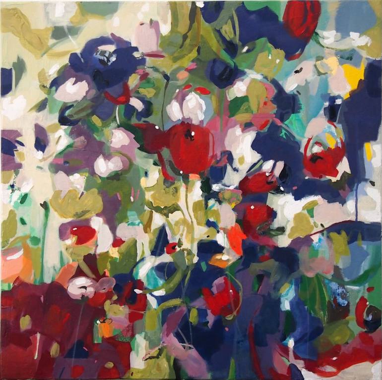 Garden Boutique (Includes Framing) Painting by Tulika Das | Saatchi Art