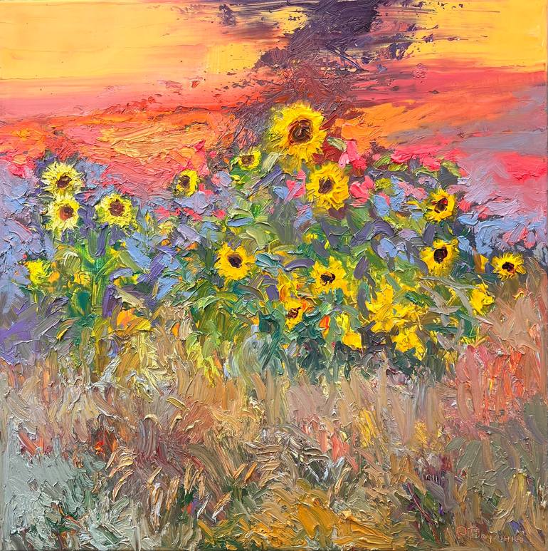 The Evening’s Embrace Painting by Rostyslav Voronko | Saatchi Art