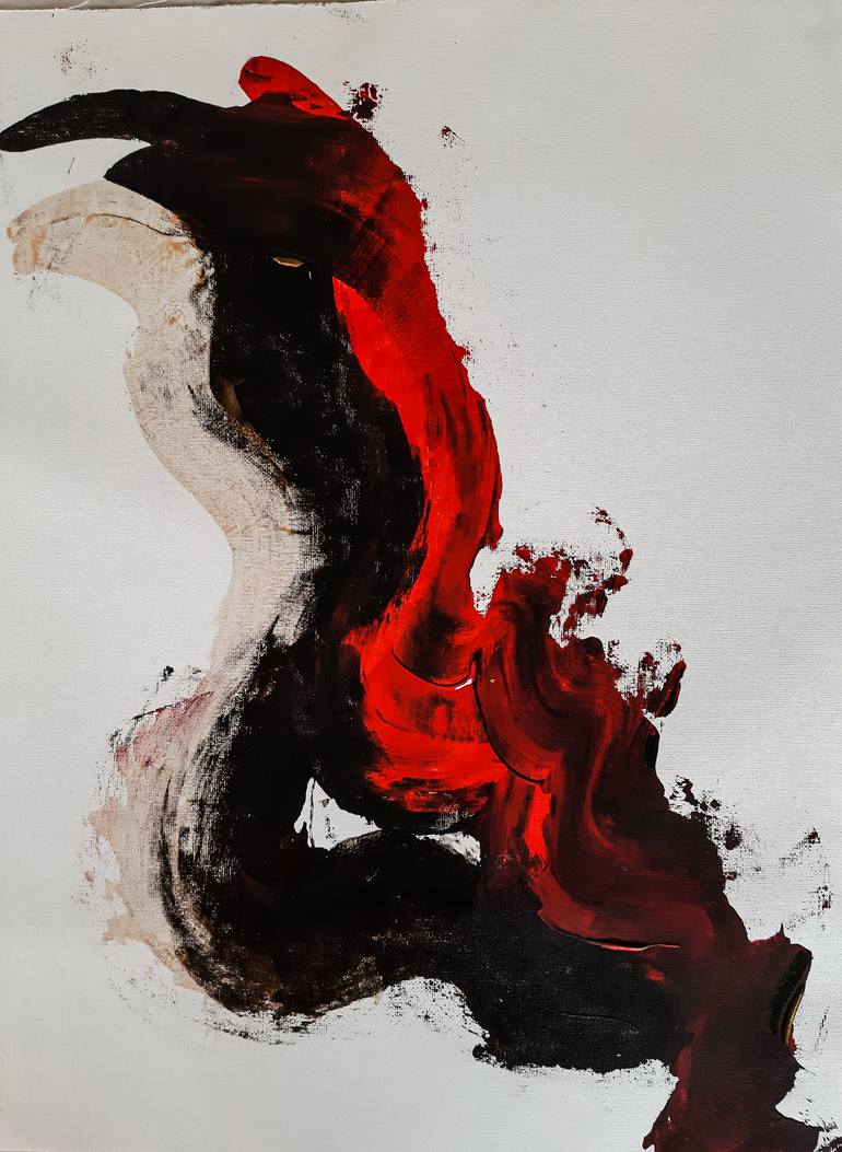 Red serie Painting by Filomena Baeza Davison | Saatchi Art