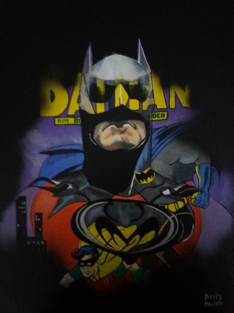 batmix Painting by David Maslen | Saatchi Art