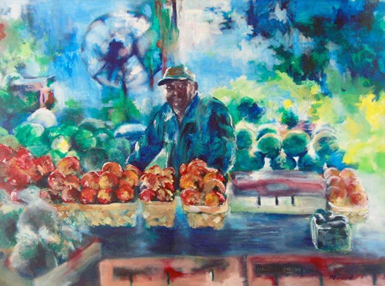 Vegetable Market Painting