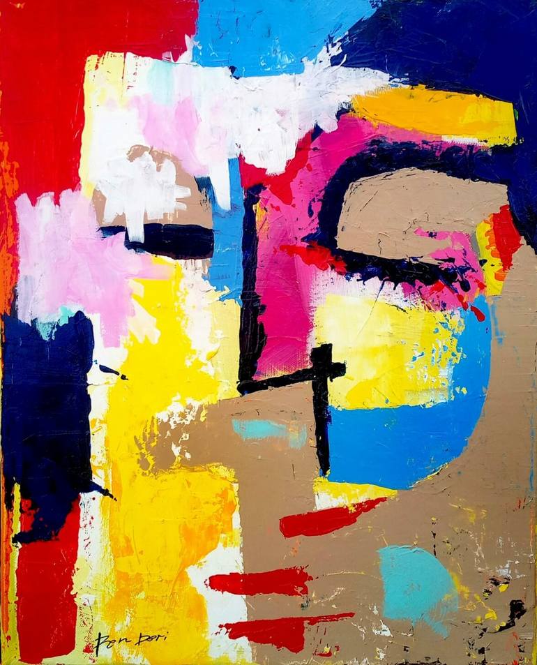 Face Painting , Large Painting, Large art, Acrylic painting, Painting ...