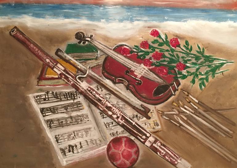 musical composition Painting by Eliza Kharadze | Saatchi Art