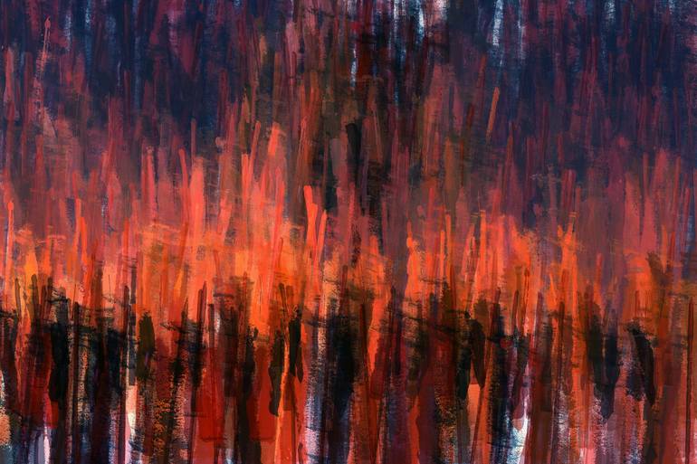 Burn It To The Ground Painting by Andy Baker | Saatchi Art
