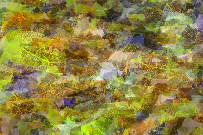 The Rambling Neatness Collage by Andy Baker | Saatchi Art