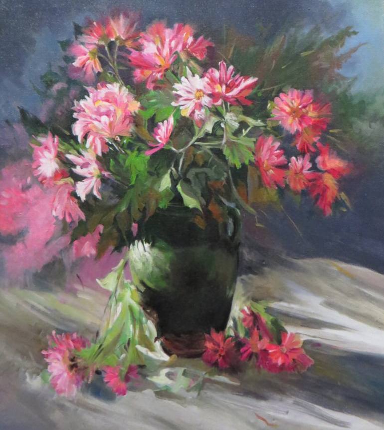 Flowers Painting by Solmaz Mardaneh | Saatchi Art