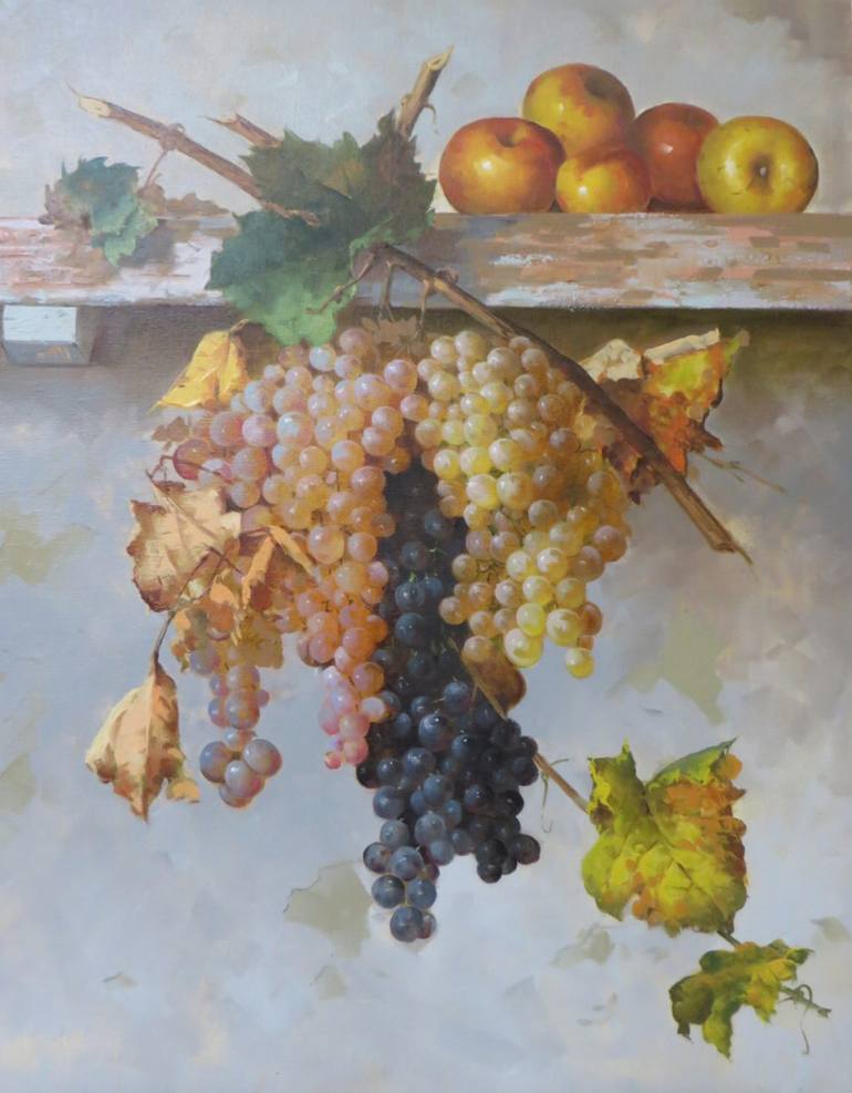 The Grapes Painting by Solmaz Mardaneh | Saatchi Art