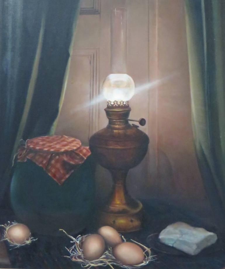 The Lamp Painting by Solmaz Mardaneh | Saatchi Art