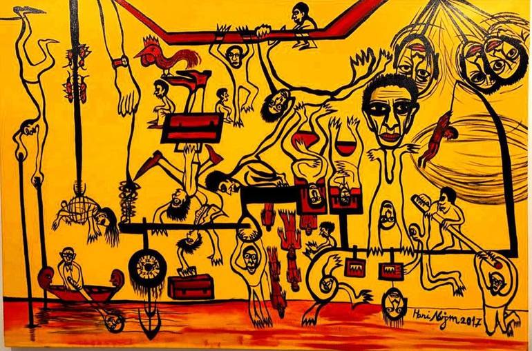 Mind Casting Factories Painting by Hani Najm | Saatchi Art
