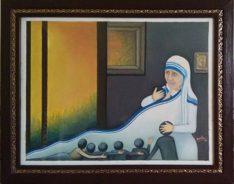 Mercy Statue Painting by AMIT PARADKAR | Saatchi Art