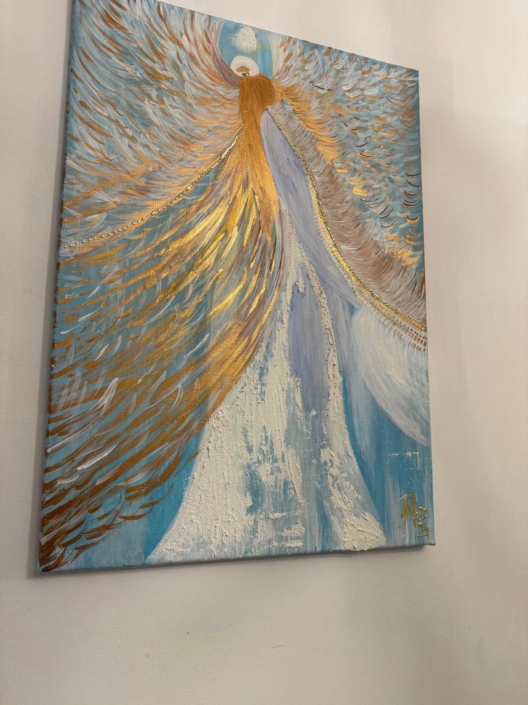 Blue Angel Painting by Anca Adriana Drideanu | Saatchi Art