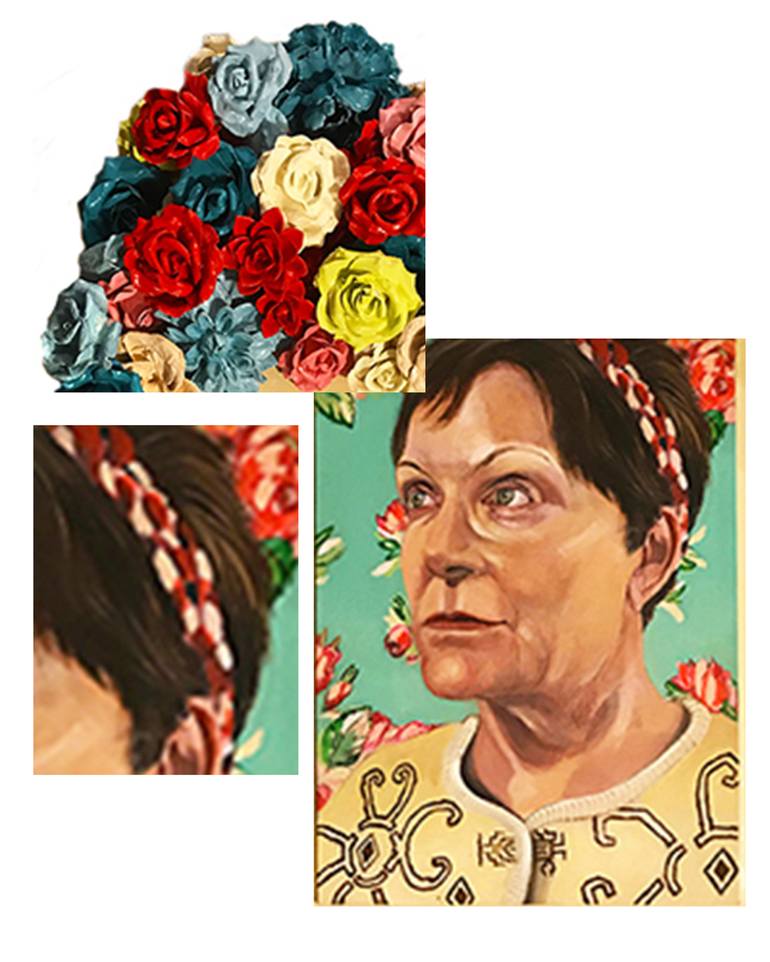 Mrs H Painting by Richard Holland | Saatchi Art