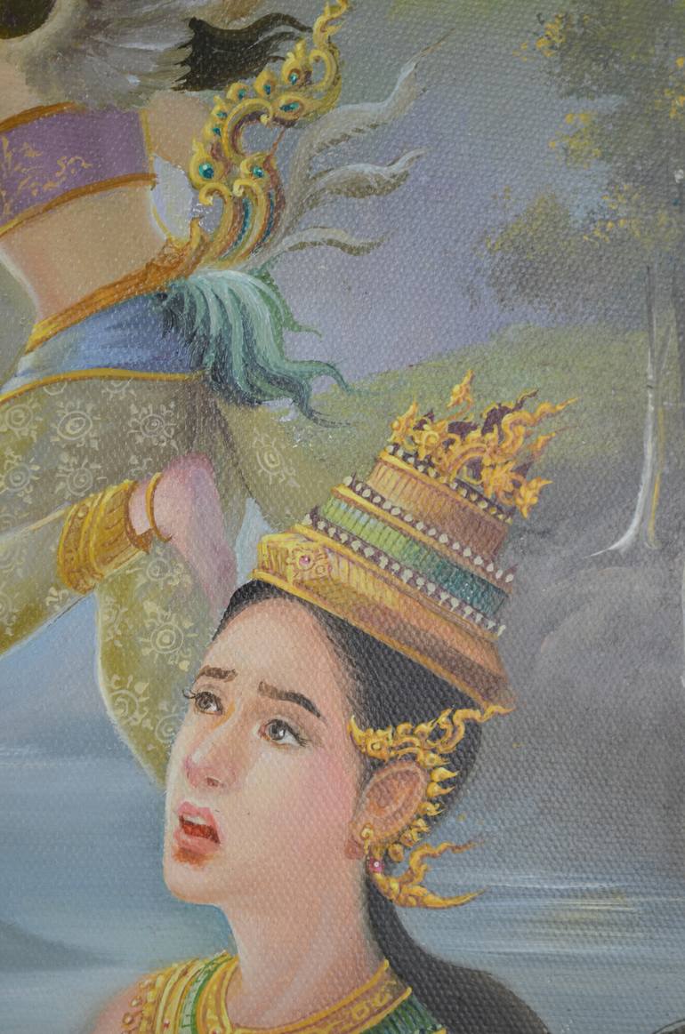 Manora in Trouble Painting by Mano Gallery | Saatchi Art