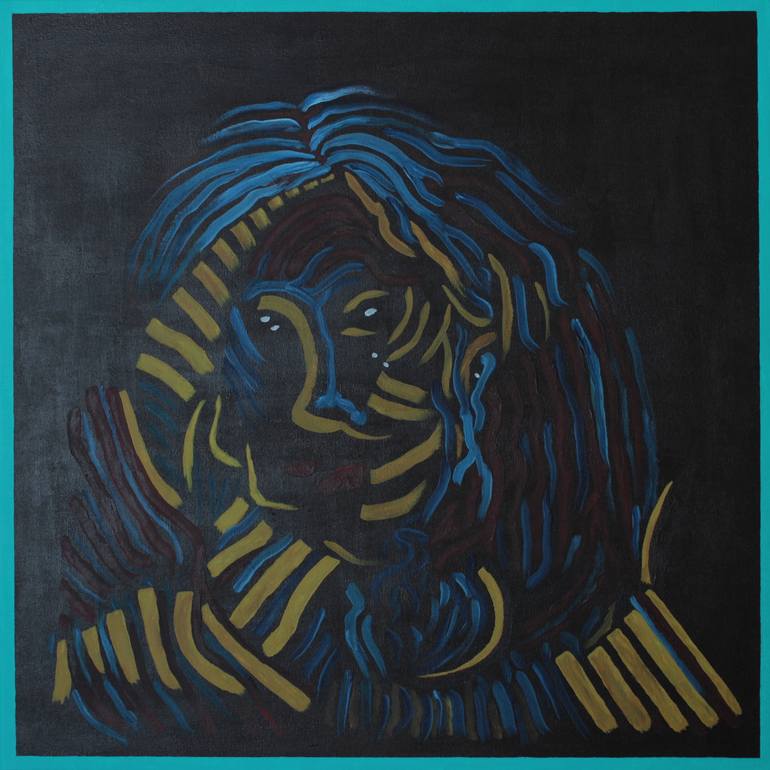 Lion Painting by Barbara Musial | Saatchi Art