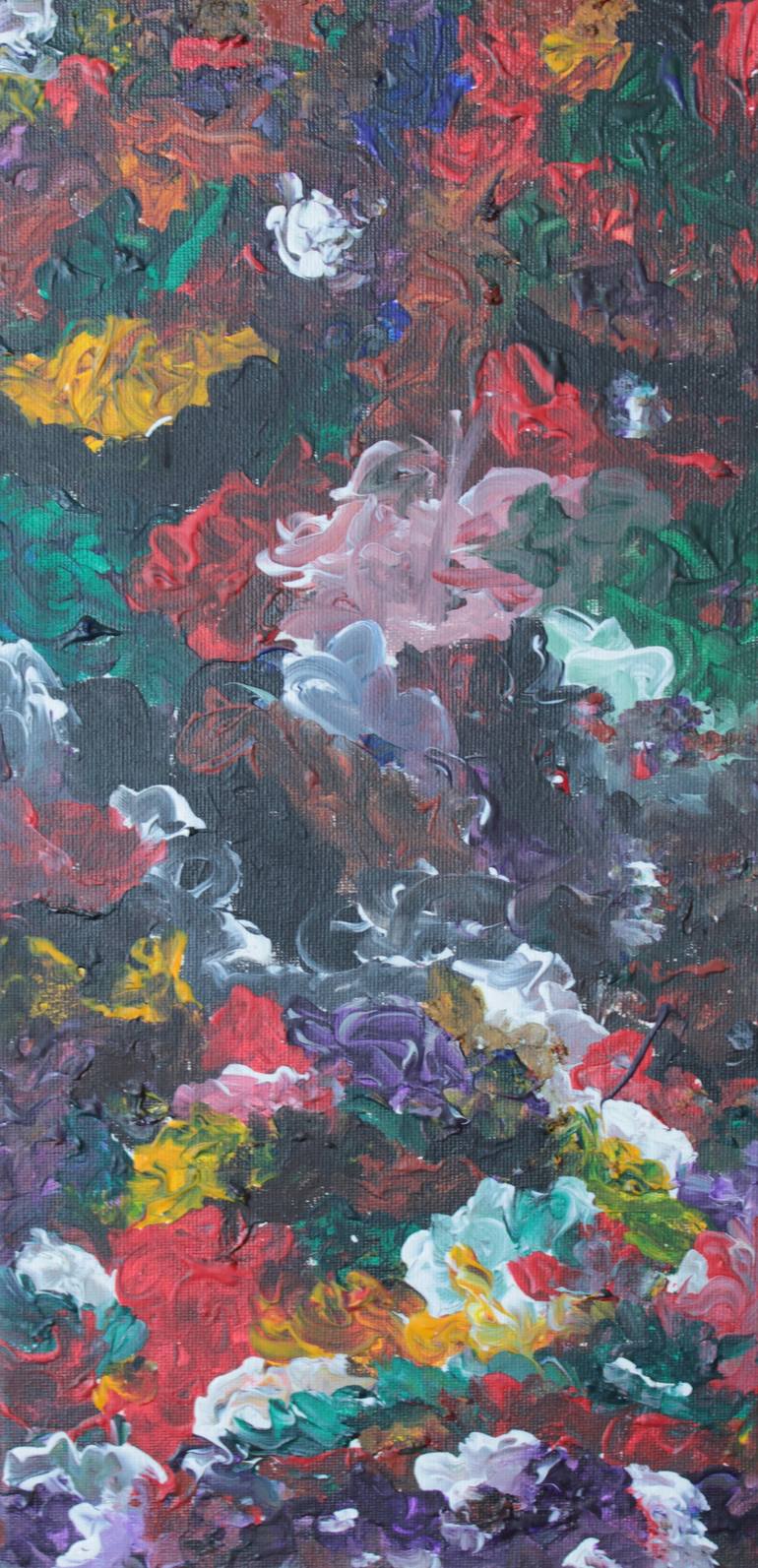 Night Flowers Painting by Barbara Musial | Saatchi Art