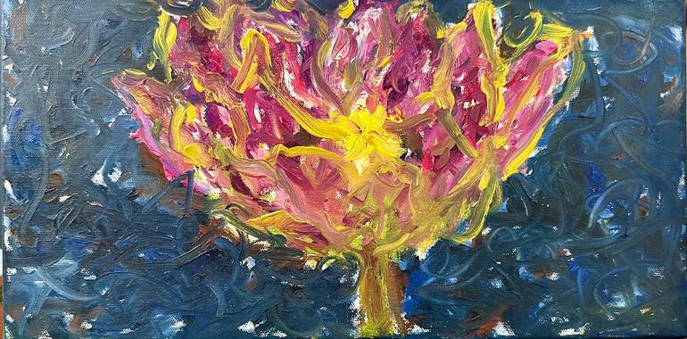 Water Lily Painting by Tina Lustig | Saatchi Art