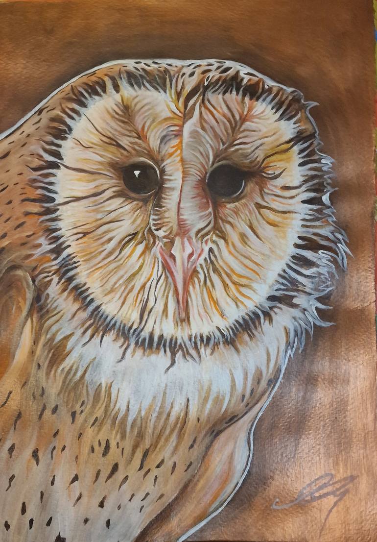 Owl Painting by Miglena Kyulavska-Dimitrova | Saatchi Art