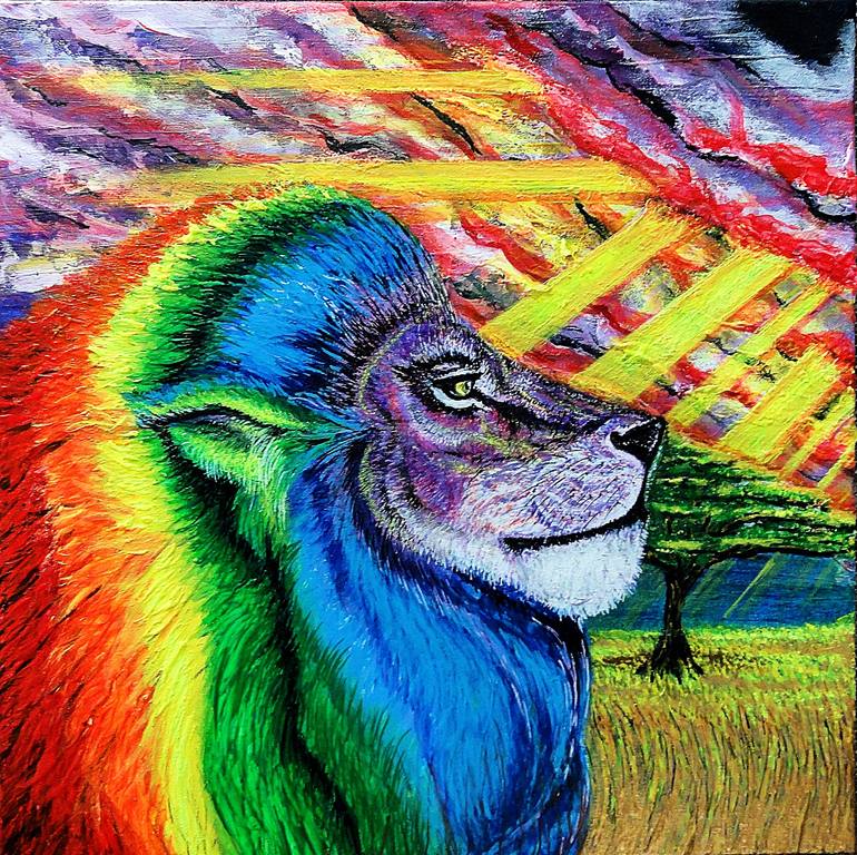Rainbow Warrior Painting by Mark Eric Rebell | Saatchi Art