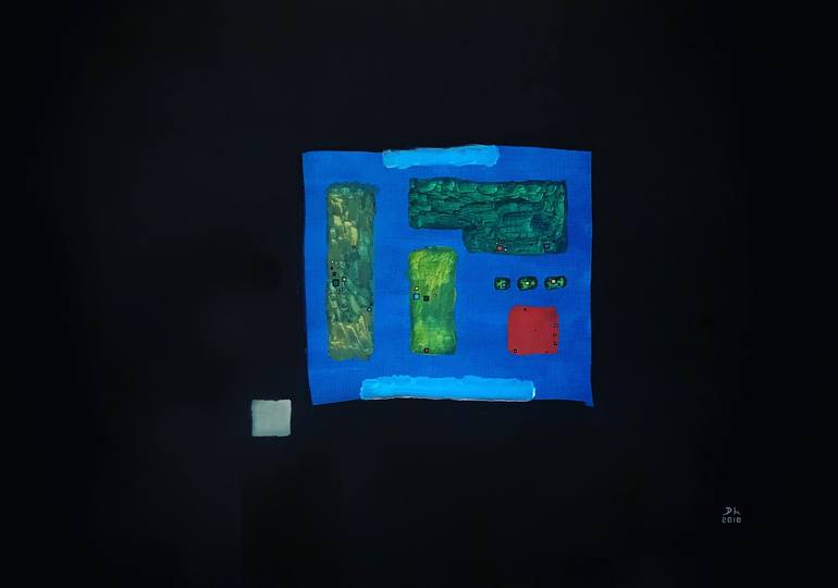 #39 Empty World Painting by David Hinterkoerner | Saatchi Art