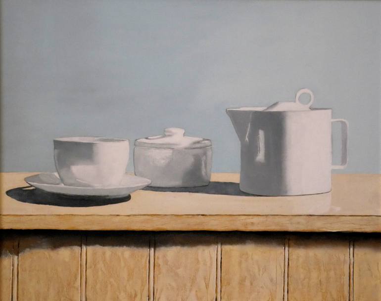 Teapot and Cup Painting by Gary Wilcox | Saatchi Art