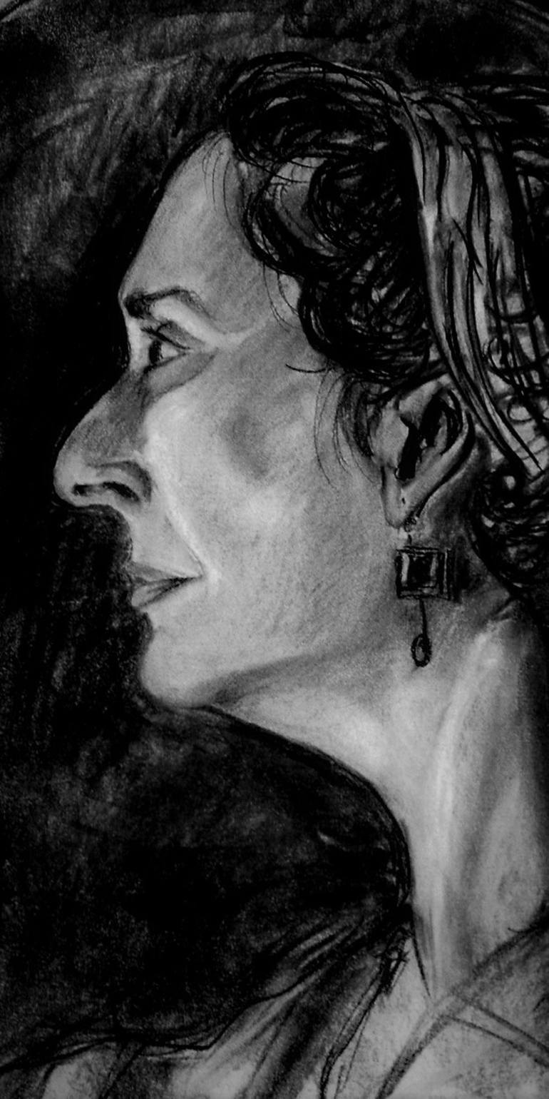 Pensive Drawing by Maja Sipilovic | Saatchi Art