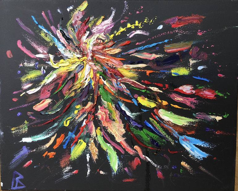 Magic Colors abstraction Painting by Veronika Bulgakova | Saatchi Art