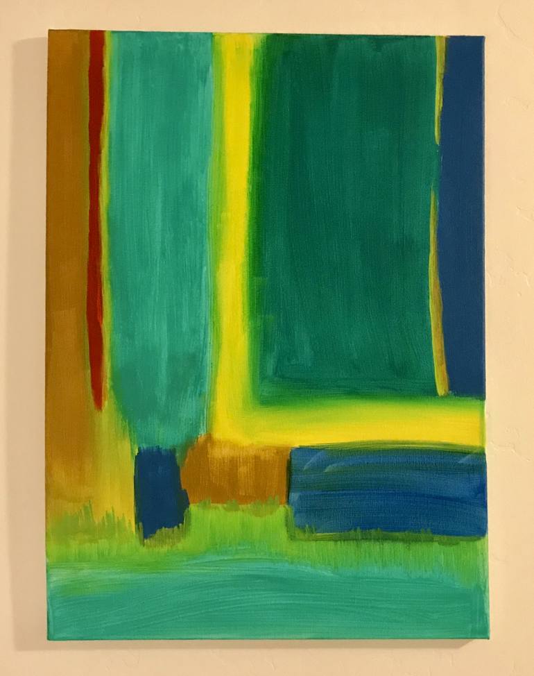 Abstract Blue Series 1 Painting by Sherry Russell | Saatchi Art