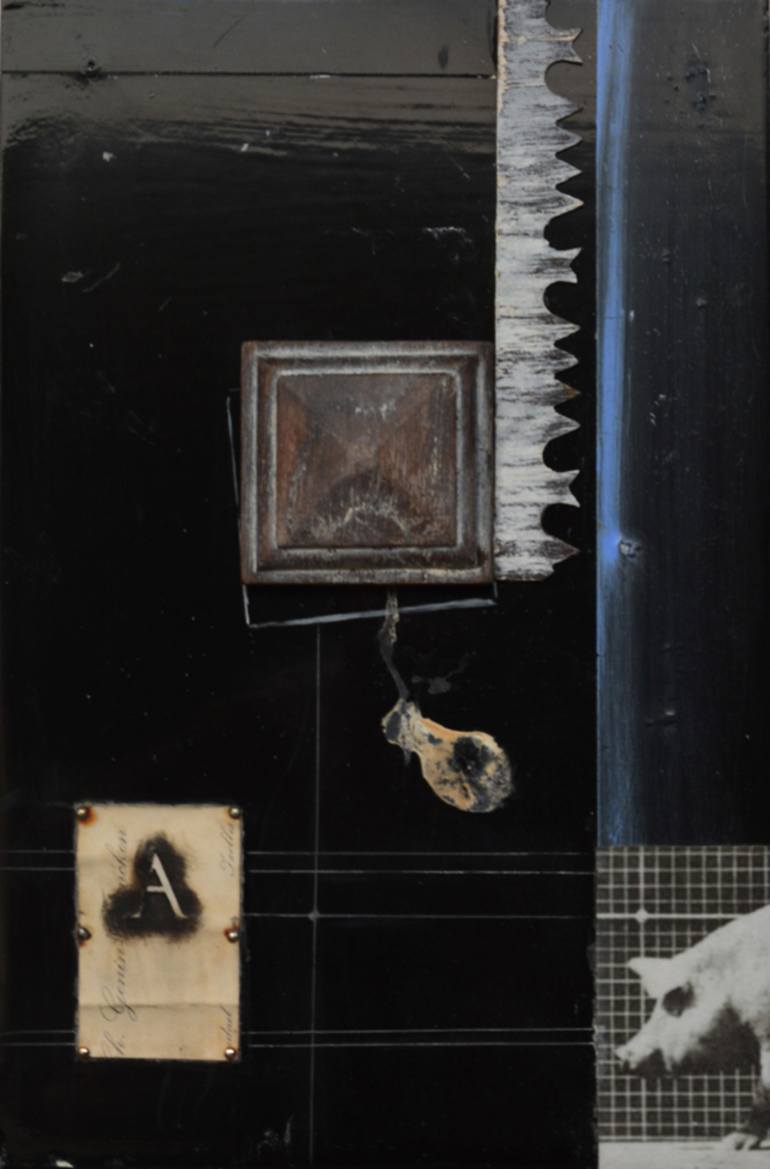 Bacon before prayer Painting by Willy Branckaerts | Saatchi Art