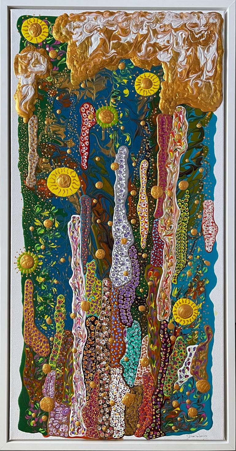 The Secret Life Of A Diatom Painting by John Woody | Saatchi Art