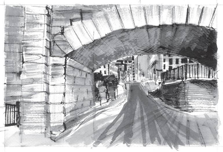 Under the Arch Drawing by Virginia Mae | Saatchi Art