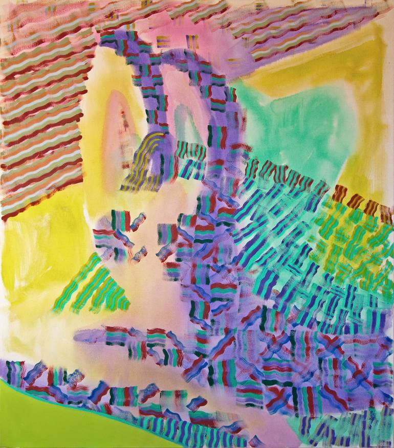 Lady on Rug Painting by Vanya Horvath | Saatchi Art