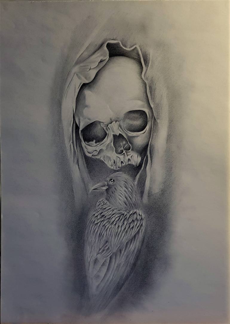 Death Omens Drawing by Ayman Sykes | Saatchi Art