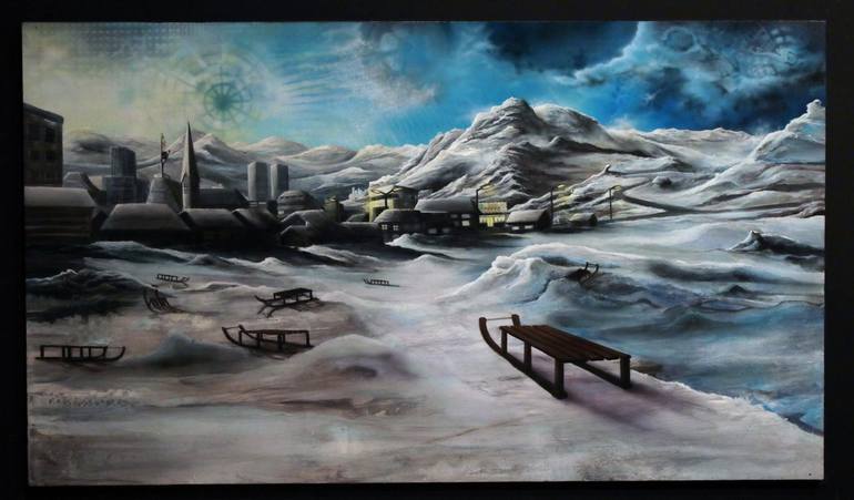 Multi sled movement Painting by Kris Markiewicz | Saatchi Art