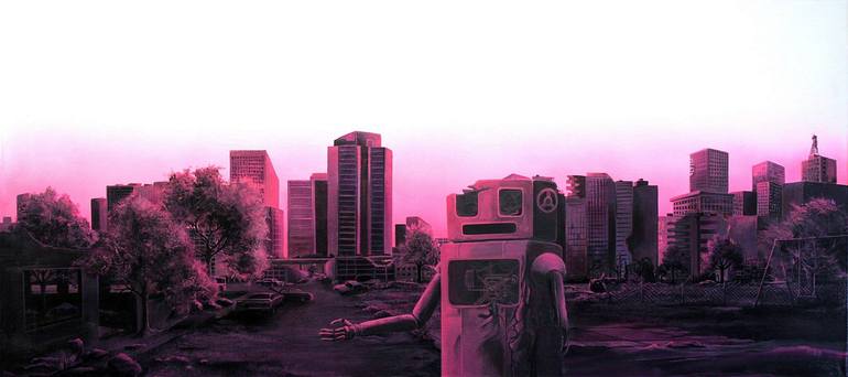 Symphony in Chinacridonrosa Painting by Kris Markiewicz | Saatchi Art