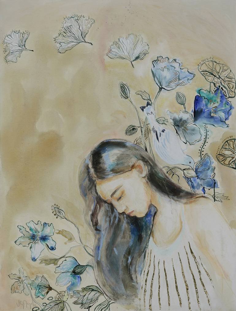 White dove Painting by Vig Mayol | Saatchi Art