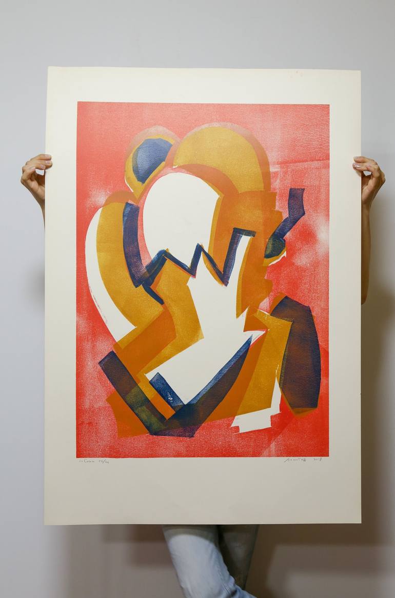 Dream from Philosopher series monotype - Limited Edition of 10 Printmaking by Aleksandr Laptev ...