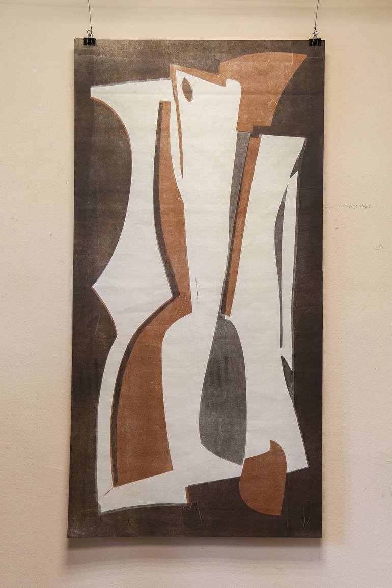 Inner Setting second print from series. Huge monotype print - Limited Edition of 3 Printmaking ...