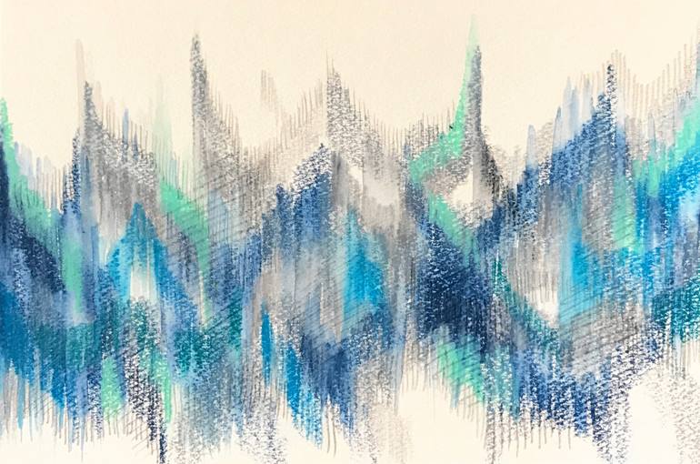 Iriomote Blue Drawing by Asako Abe | Saatchi Art