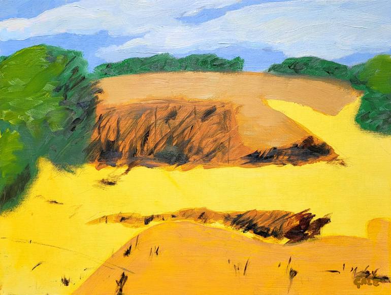 The Worked Field Painting by Colin Gale | Saatchi Art