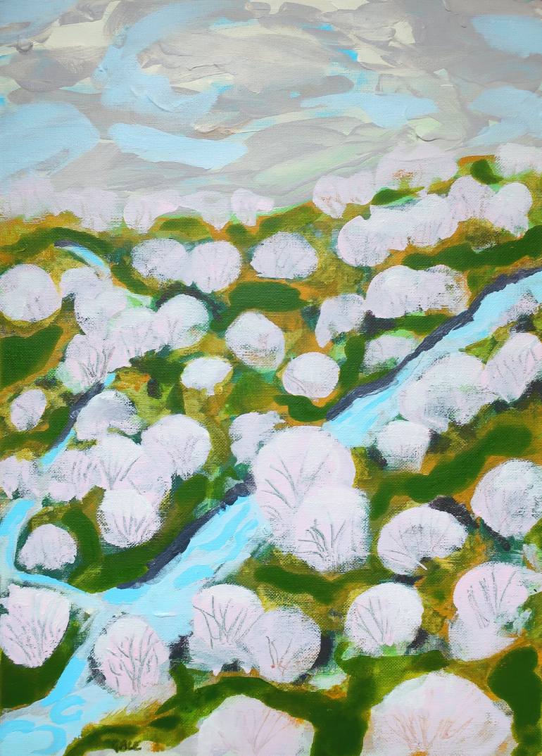 White Trees Painting by Colin Gale | Saatchi Art